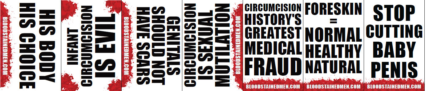 Protest Signs - Bloodstained Men